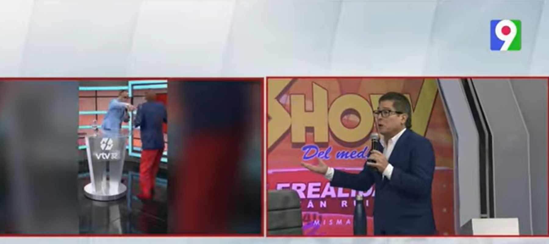 Echan agua a Domingo Bautista en programa de TV | El Show del Mediodía ...